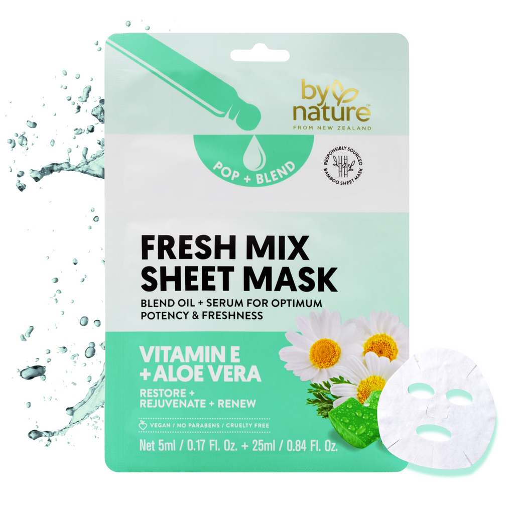 Fresh Mix Vitamin E + Aloe Vera Sheet Mask – By Nature Skincare Global